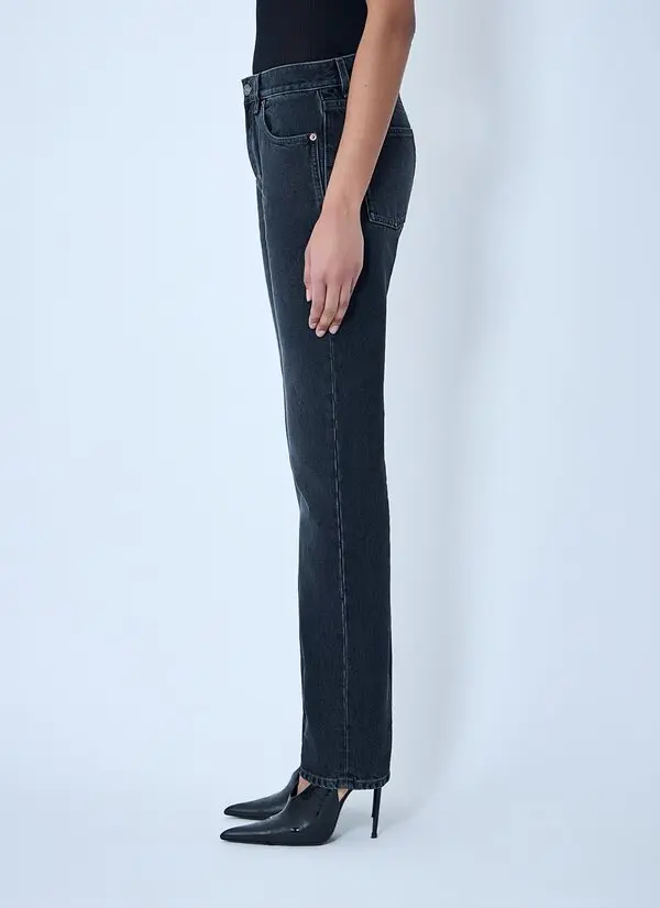 Saint Laurent Straight High Rise Jeans