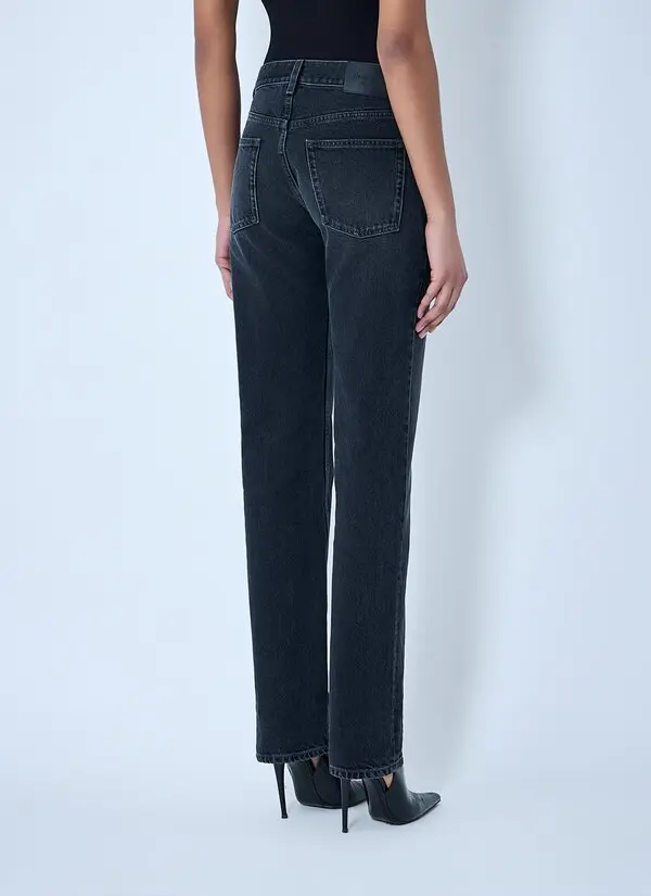 Saint Laurent Straight High Rise Jeans