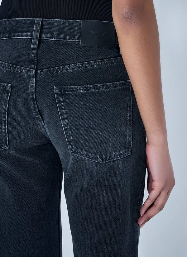 Saint Laurent Straight High Rise Jeans