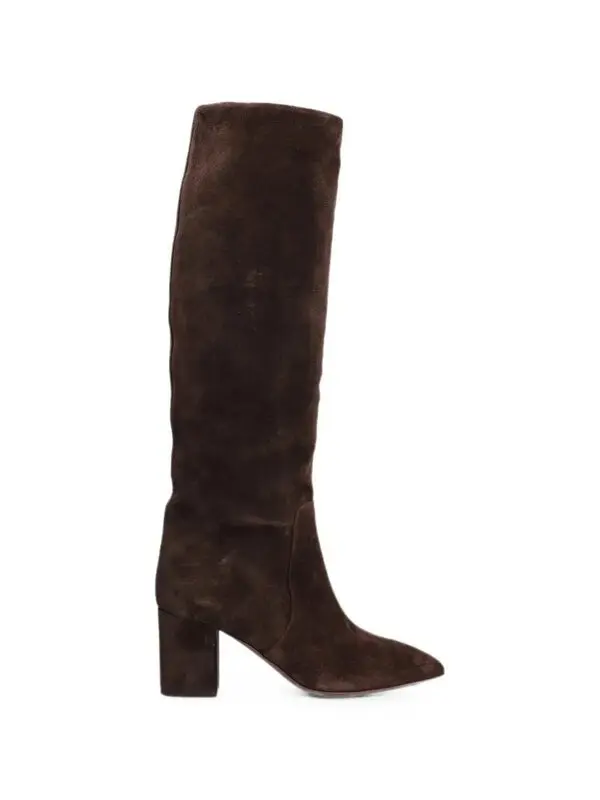 Paris Texas Anja Suede Pointed-toe Boots - Brown