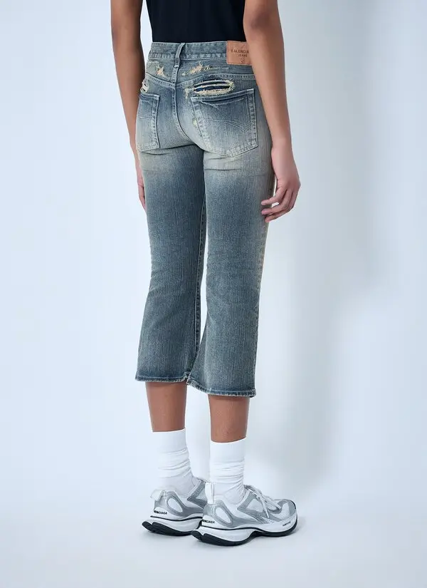 Balenciaga Cropped Denim Jeans
