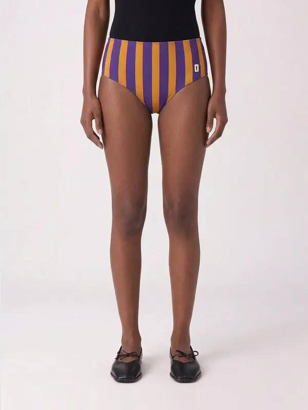 Saint Laurent Striped Bikini Bottom - Multicolor