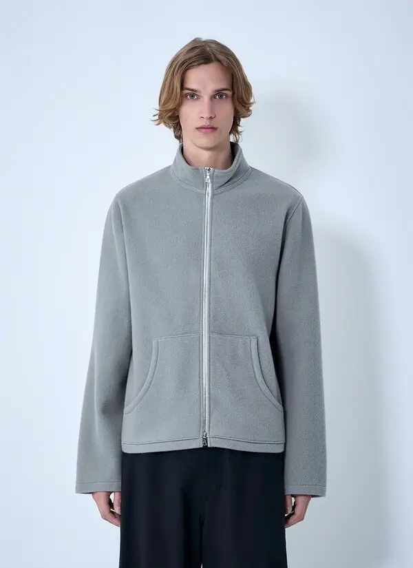 RIER Full-zip Fleece Jacket - Gray