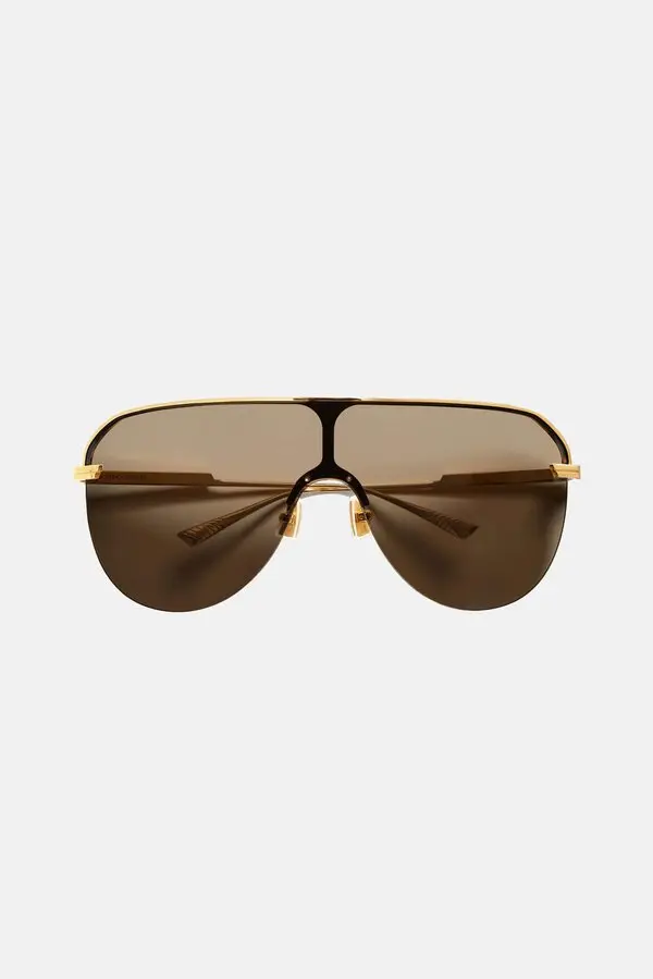Bottega Veneta Long Ribbon Shield Sunglasses - Multicolor