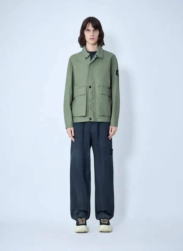 Stone Island Cotton Twill Field Jacket - Green