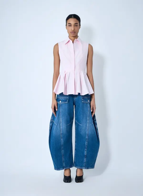 Sportmax Wide-leg Denim Trousers