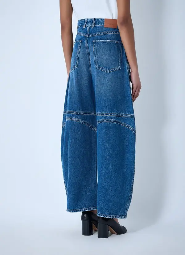 Sportmax Wide-leg Denim Trousers