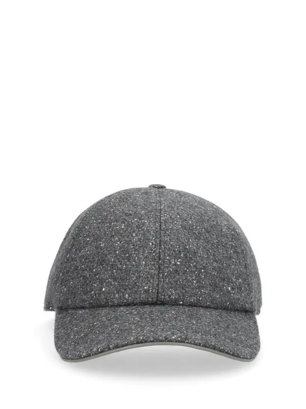 Eleventy Ribbed Cashmere And Silk Blend Cap - Gray