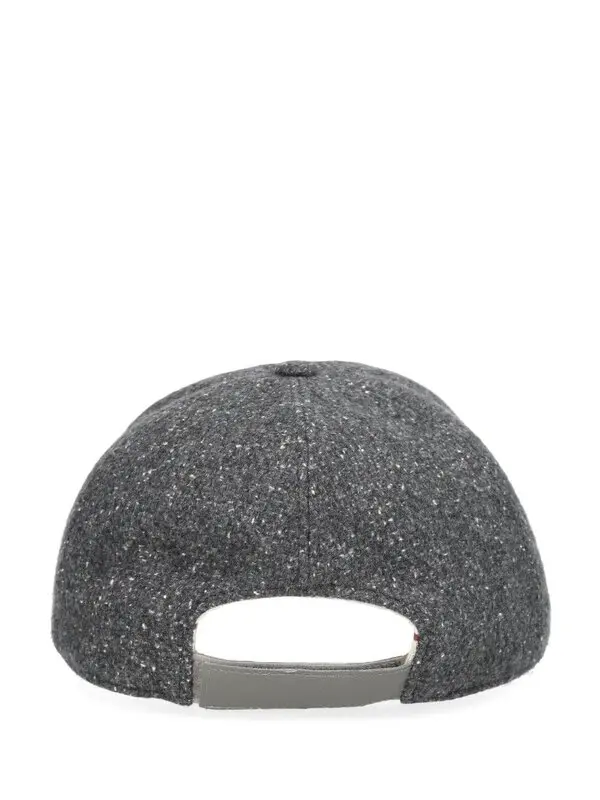 Eleventy Ribbed Cashmere And Silk Blend Cap - Gray