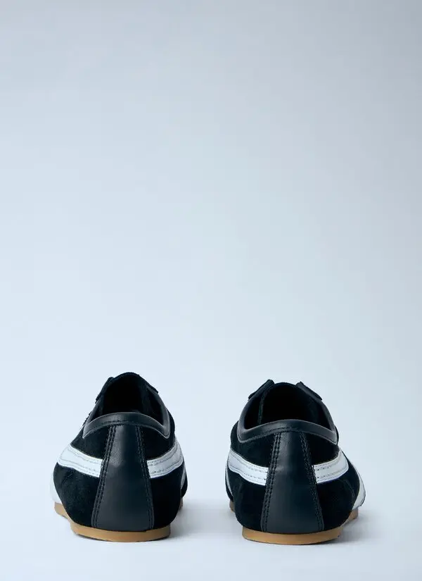 Dries Van Noten Suede Trimmed Sneakers - Black