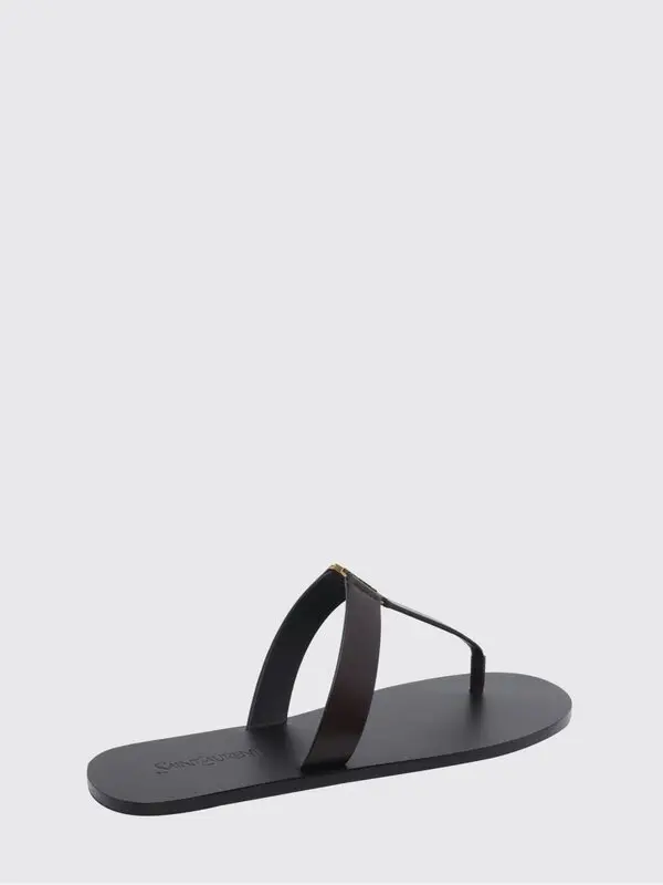 Saint Laurent Leather Flip Flop Sandals