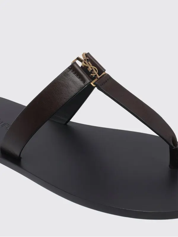 Saint Laurent Leather Flip Flop Sandals