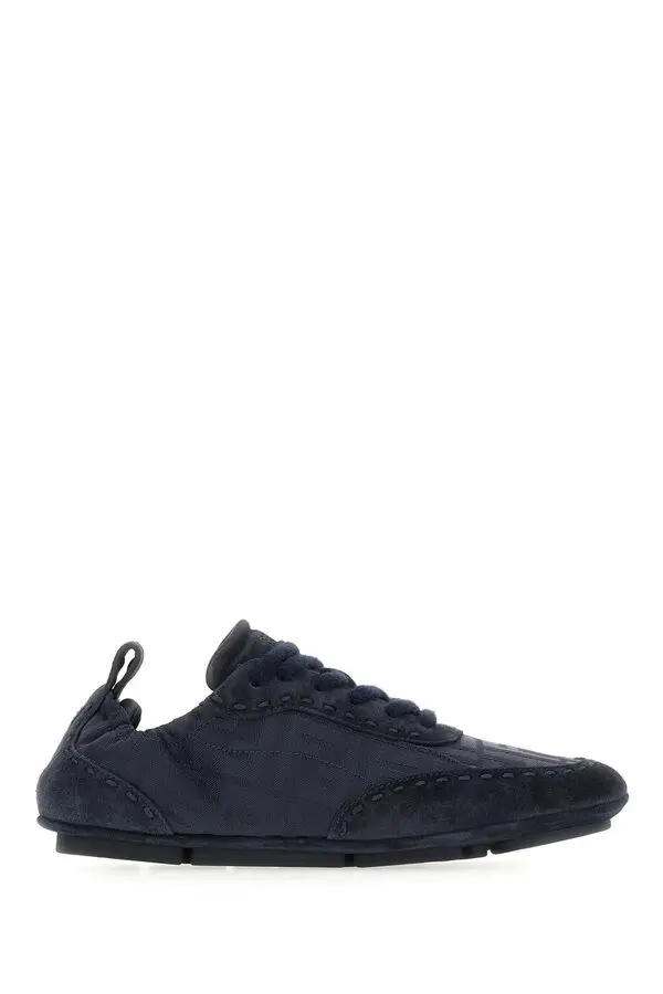 Fendi Suede Lace-up Sneakers - Multicolor