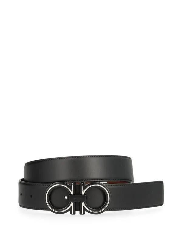 FERRAGAMO Reversible Gancino Belt - Multicolor