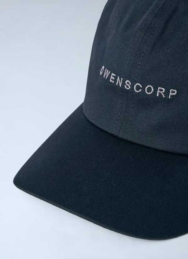 Rick Owens Cotton Baseball Cap - Black