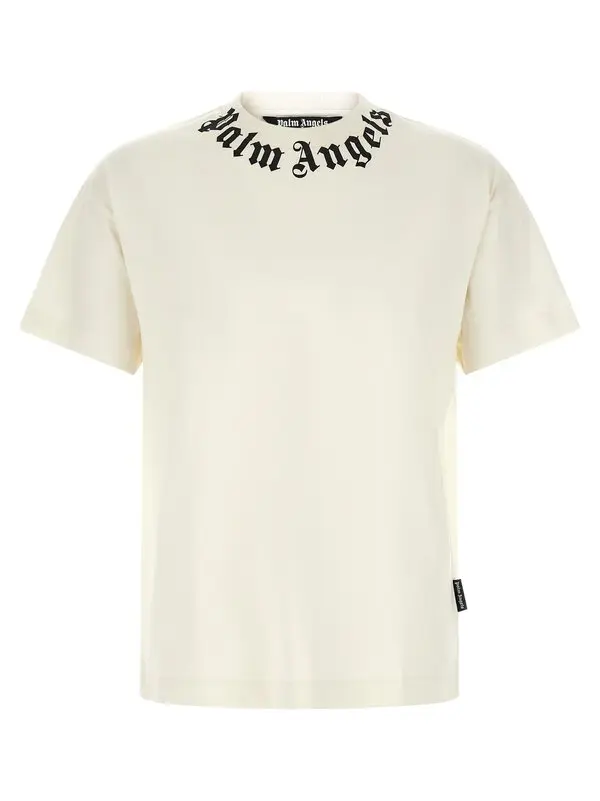 Palm Angels Neck Logo' T-shirt