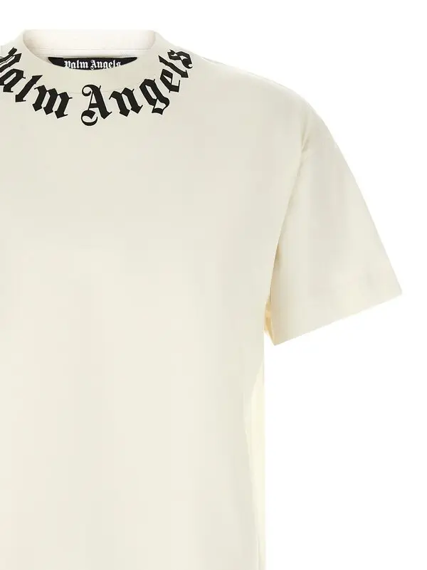 Palm Angels Neck Logo' T-shirt