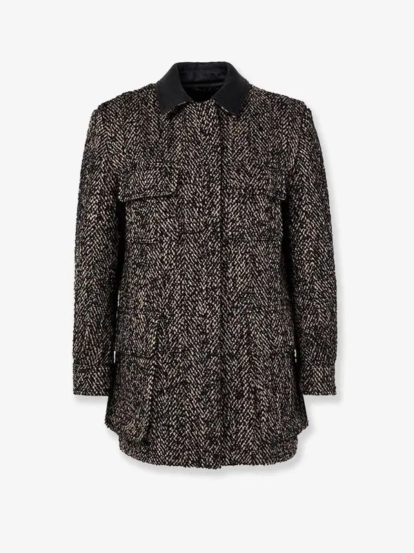 Max Mara Angio Virgin Wool Coat - Multicolor