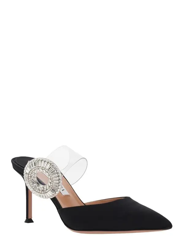 AQUAZZURA Suede Slingback Mules - Multicolor