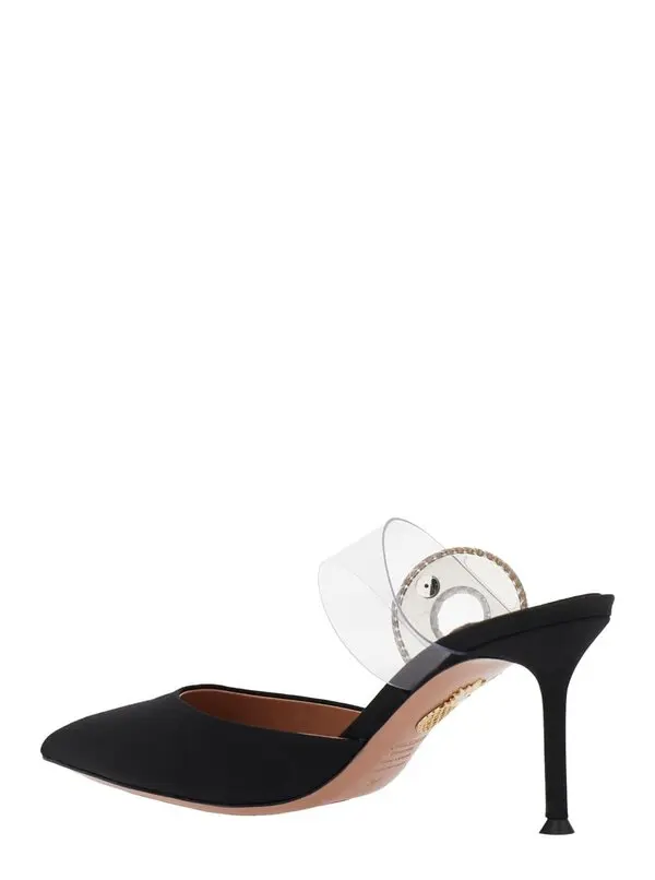AQUAZZURA Suede Slingback Mules - Multicolor