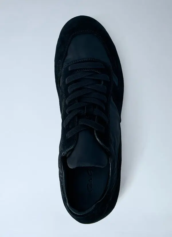 Rick Owens Suede-trimmed Sneakers - Black