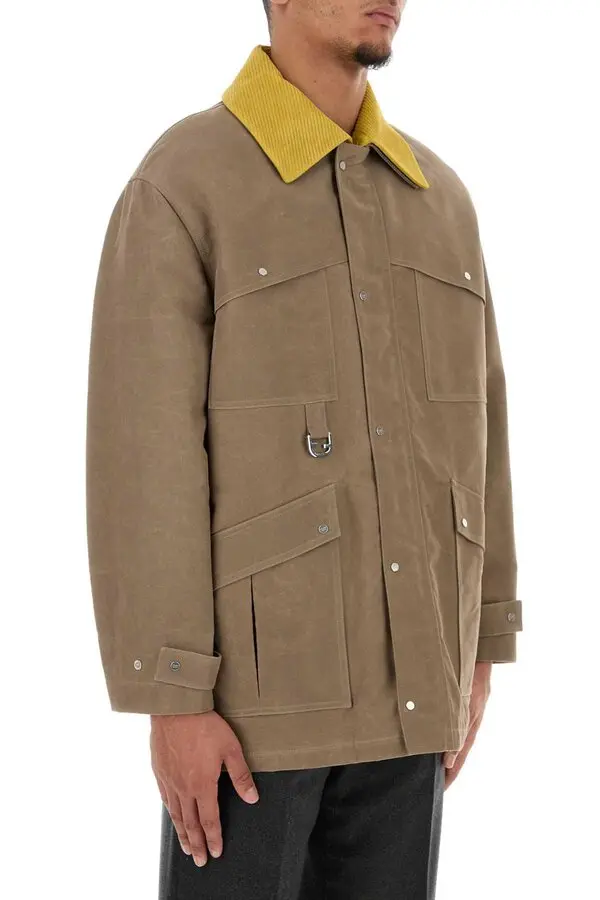 Fendi Cappuccino Canvas Coat