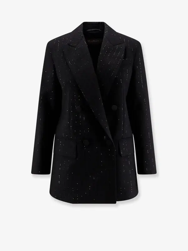 Max Mara Appia Virgin Wool Blazer With Sequins