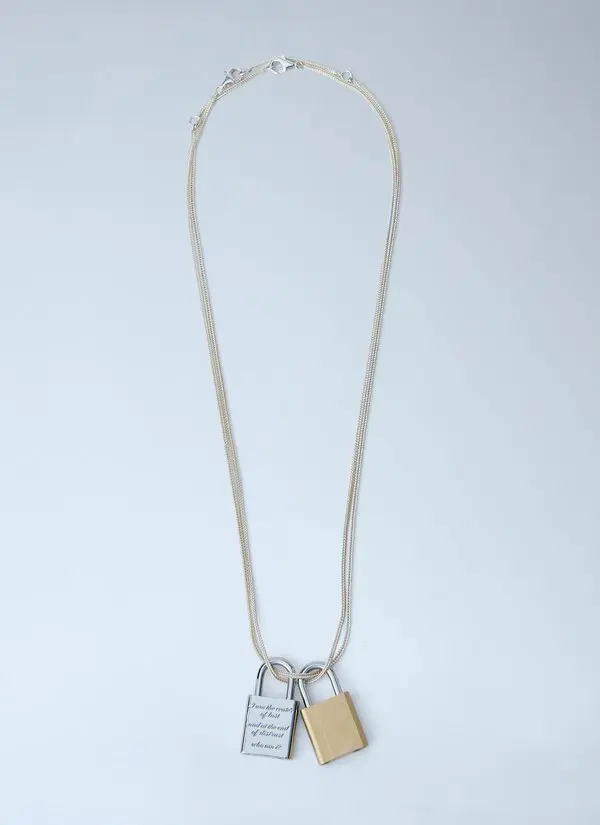 Our Legacy Silver Padlock-detail Necklace - Gold