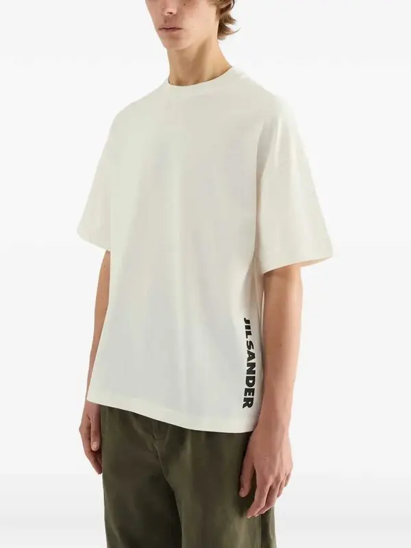JIL SANDER Crew-neck T-shirt With Printed Logo