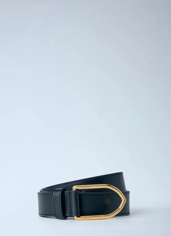 Jacquemus La Ceinture Bambino Leather Belt - Black