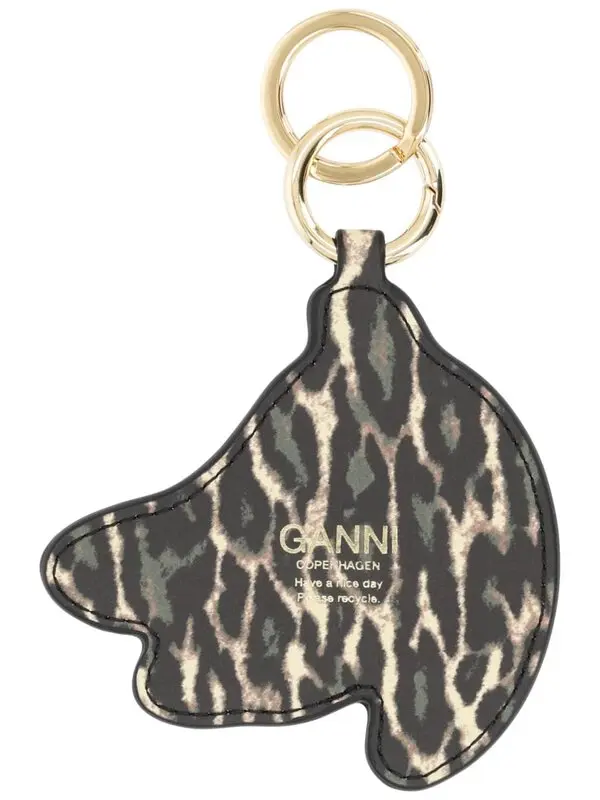 GANNI Keychain Banana - Black