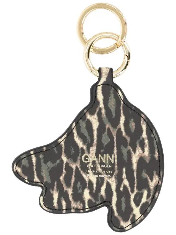 GANNI Banana Keychain - Black