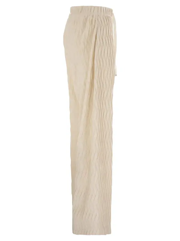 Herno Trousers With Crumpled Effect