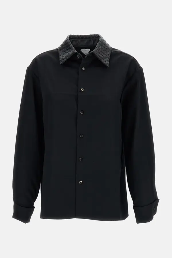 Bottega Veneta Intrecciato Collar Shirt - Multicolor