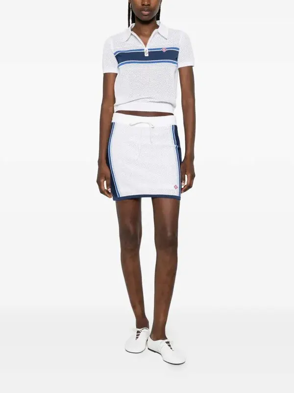 Casablanca Mesh Skirt With Drawstring