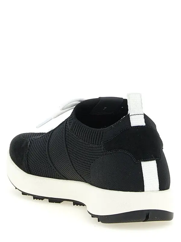 Kiton Technical Cotton Sneakers - Black