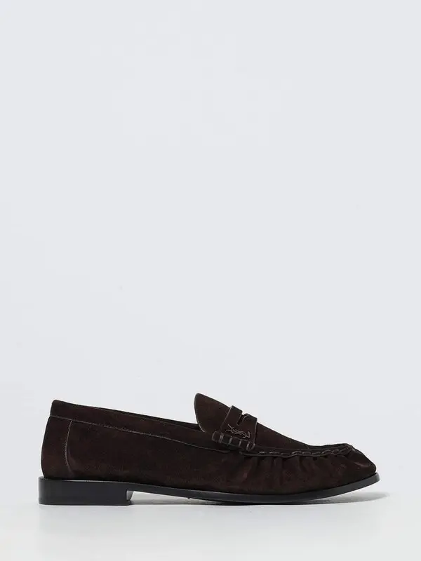 Saint Laurent Le Loafer Suede Loafers - Brown