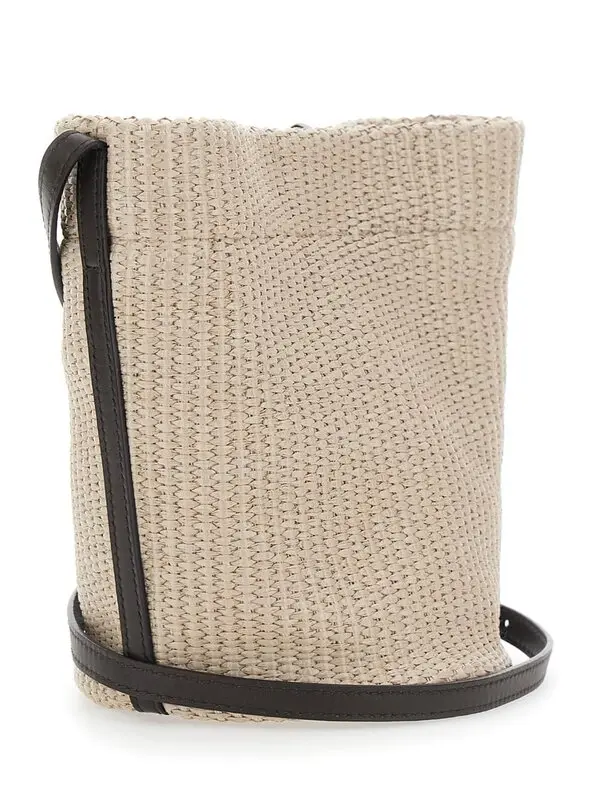 Brunello Cucinelli Raffia Shoulder Bag - Multicolor