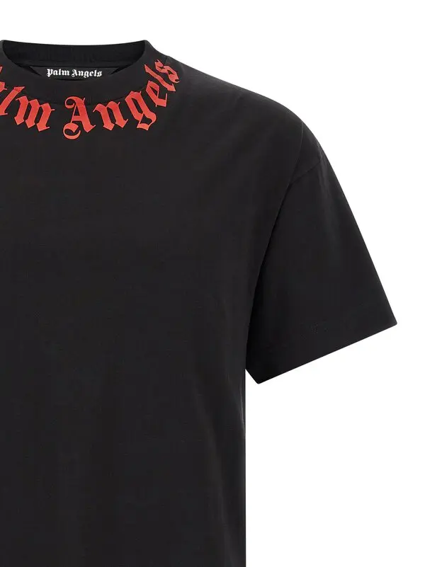 Palm Angels Neck Logo' T-shirt