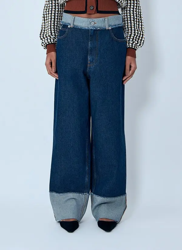 Marni Wide-leg Denim Trousers - Blue