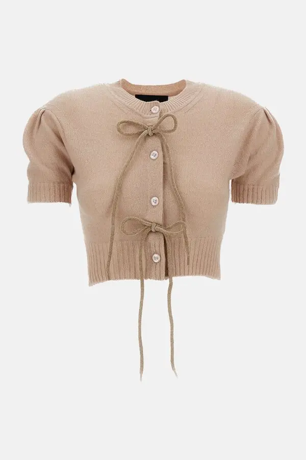 Simone Rocha Cropped Cashmere Cardigan - Multicolor