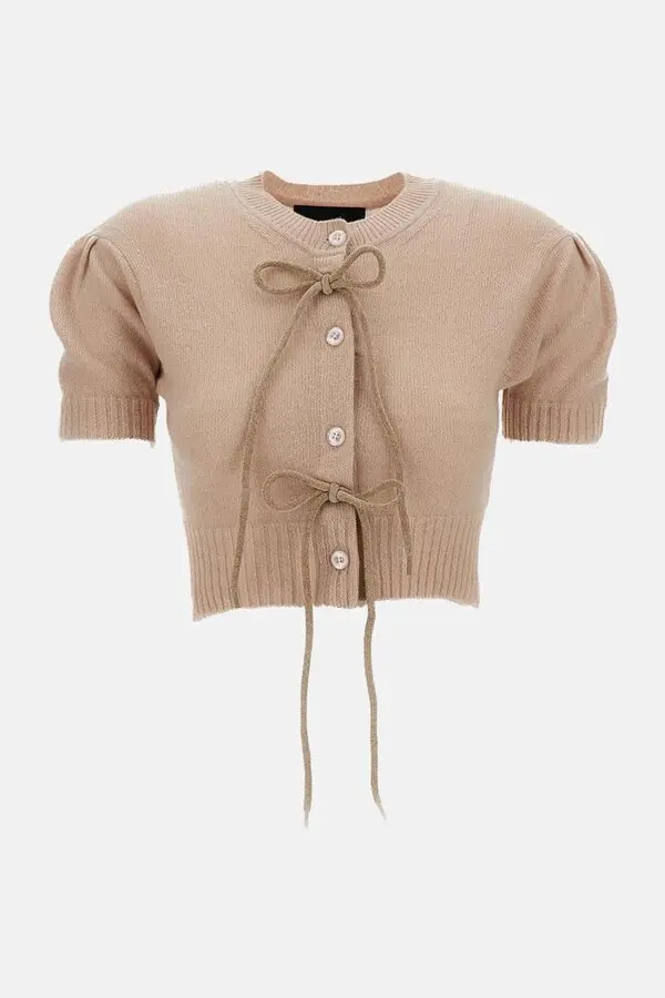 Simone Rocha Cropped Cashmere Cardigan - Multicolor