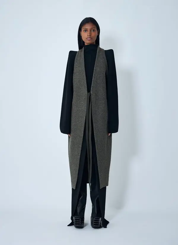 Rick Owens Wool Draped Waistcoat