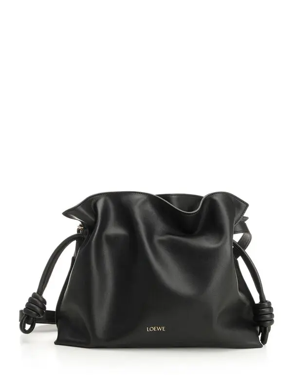 Loewe Medium Flamenco Clutch Bag - Black