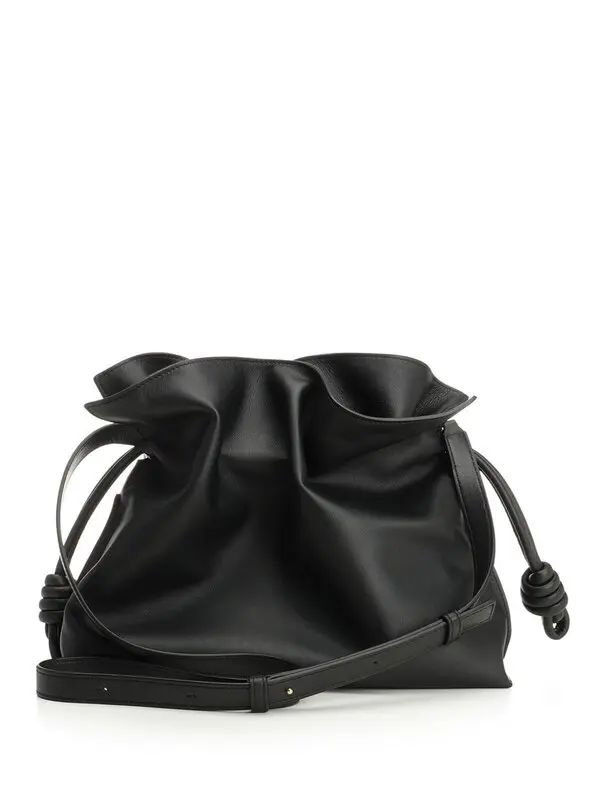 Loewe Medium Flamenco Clutch Bag - Black