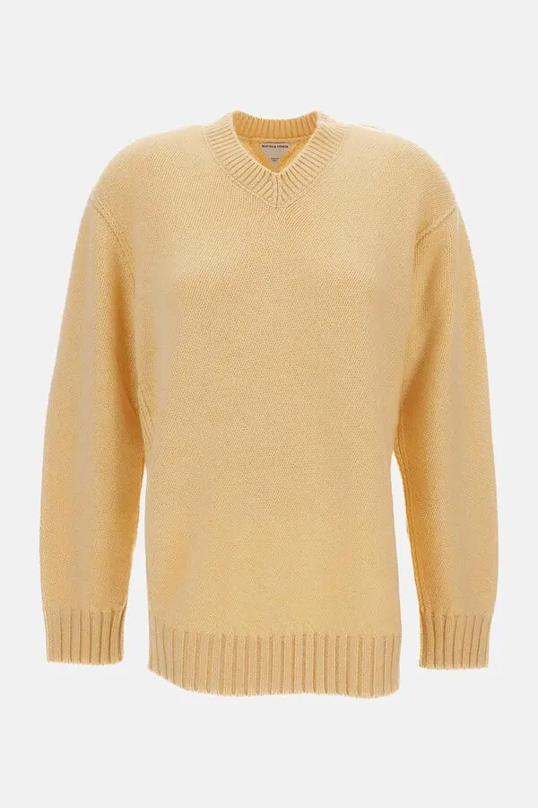 Bottega Veneta Diagonal Cashmere Knit Sweater - Multicolor