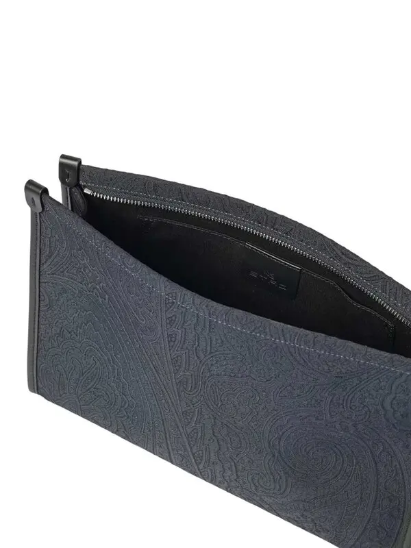 Etro Large Jacquard Nylon Pouch
