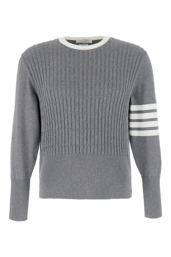Thom Browne Ribbed Knitwear Pullover - Multicolor