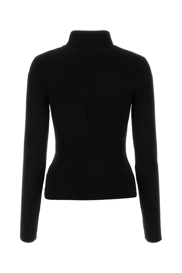 COURREGES Viscose Blend Sweater - Black