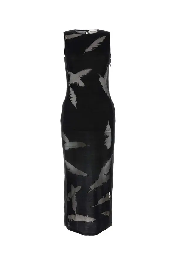 Alexander McQueen Feathr Intrs Pncl Dr - Multicolor